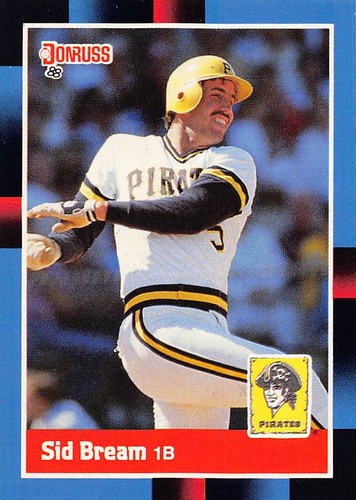 Sid Bream 1988 Donruss 188a Pittsburgh Pirates Baseball Card | eBay