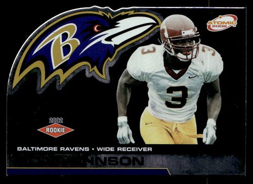 Ron Johnson 2002 Pacific Atomic Rookie Card #129 Baltimore Ravens | eBay