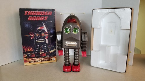 Thunder Robot 11.5" Tin Battery Operated New In Box Shelf Up1 | eBay