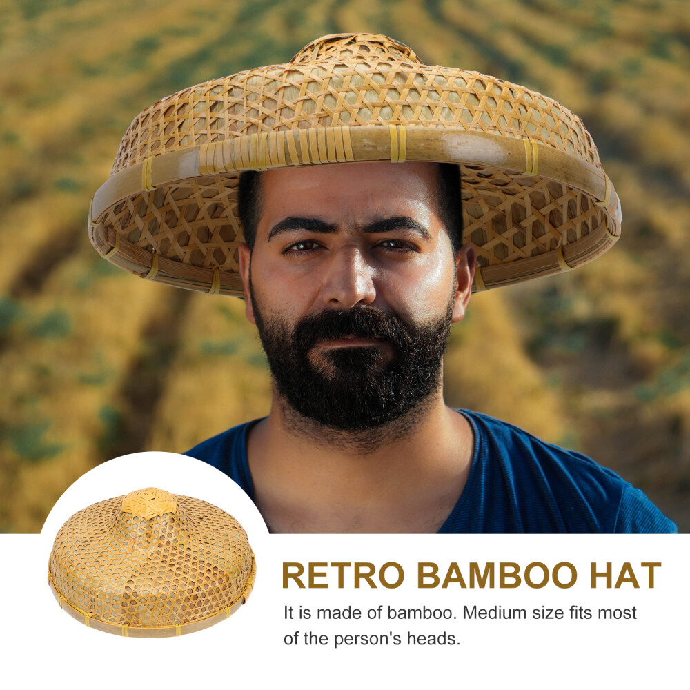 Japanese - Natural Straw Coolie Hat For Sun Protection, Gardening ...