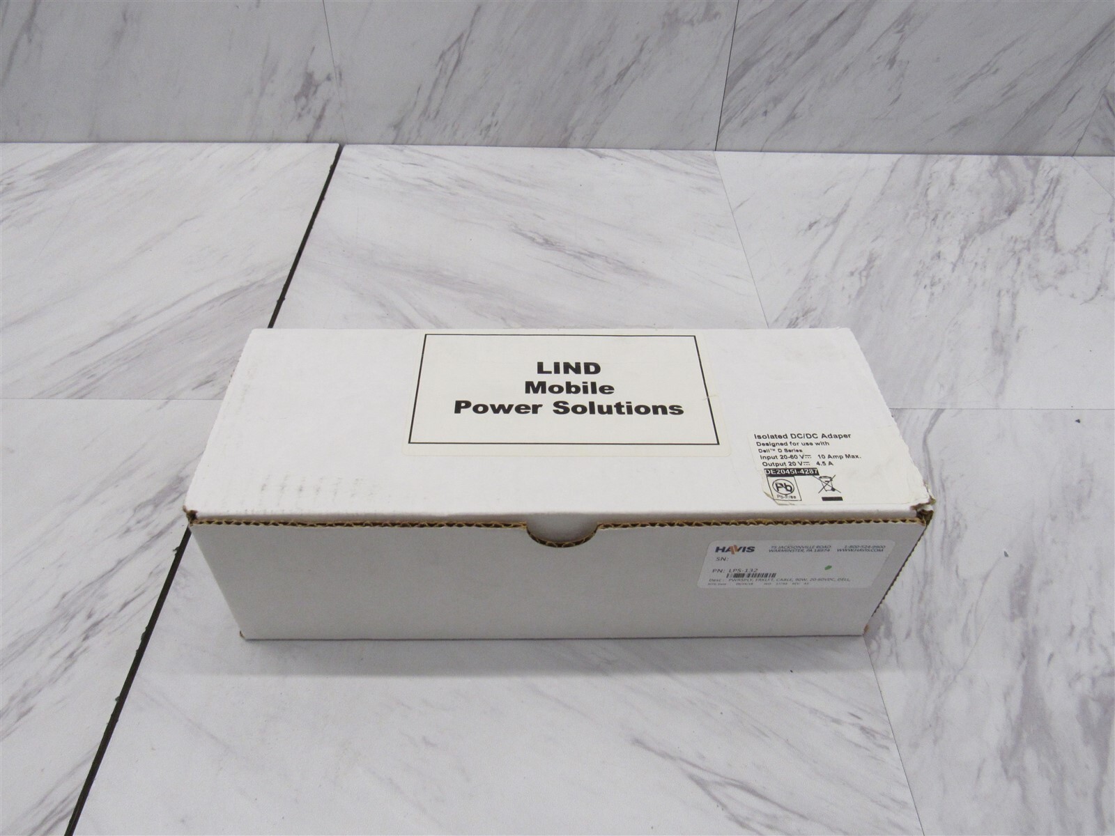 Lind Dell D Series DC/DC Adapter Model #DE20451-4287 FB Havis LPS-132 ...