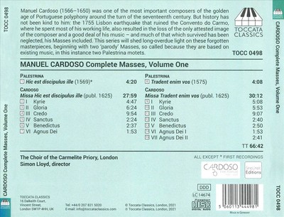 CHOIR OF CARMELITE PRIORY, LONDON / SIMON LLOYD MANUEL CARDOSO: COMPLETE MASSES, 5060113444981| eBay