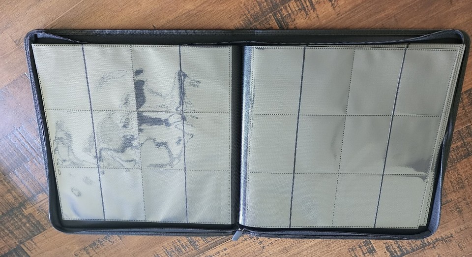 12 Pocket Trading Card BINDER Album with Zipper, Side Loading 480 ...