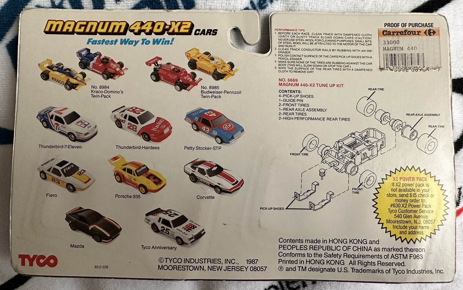 TYCO MAGNUM 440-X2 1987 INDY KRACO 18 electric racing HO slot car | eBay