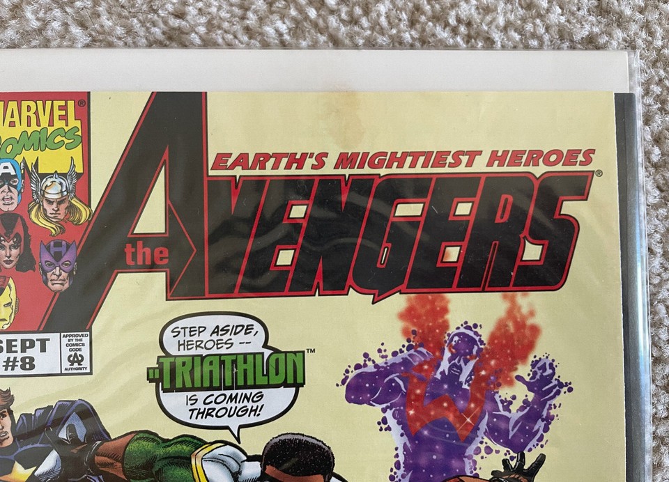 Avengers #8 Marvel Comics Triathalon September 1998 George Perez Iron ...
