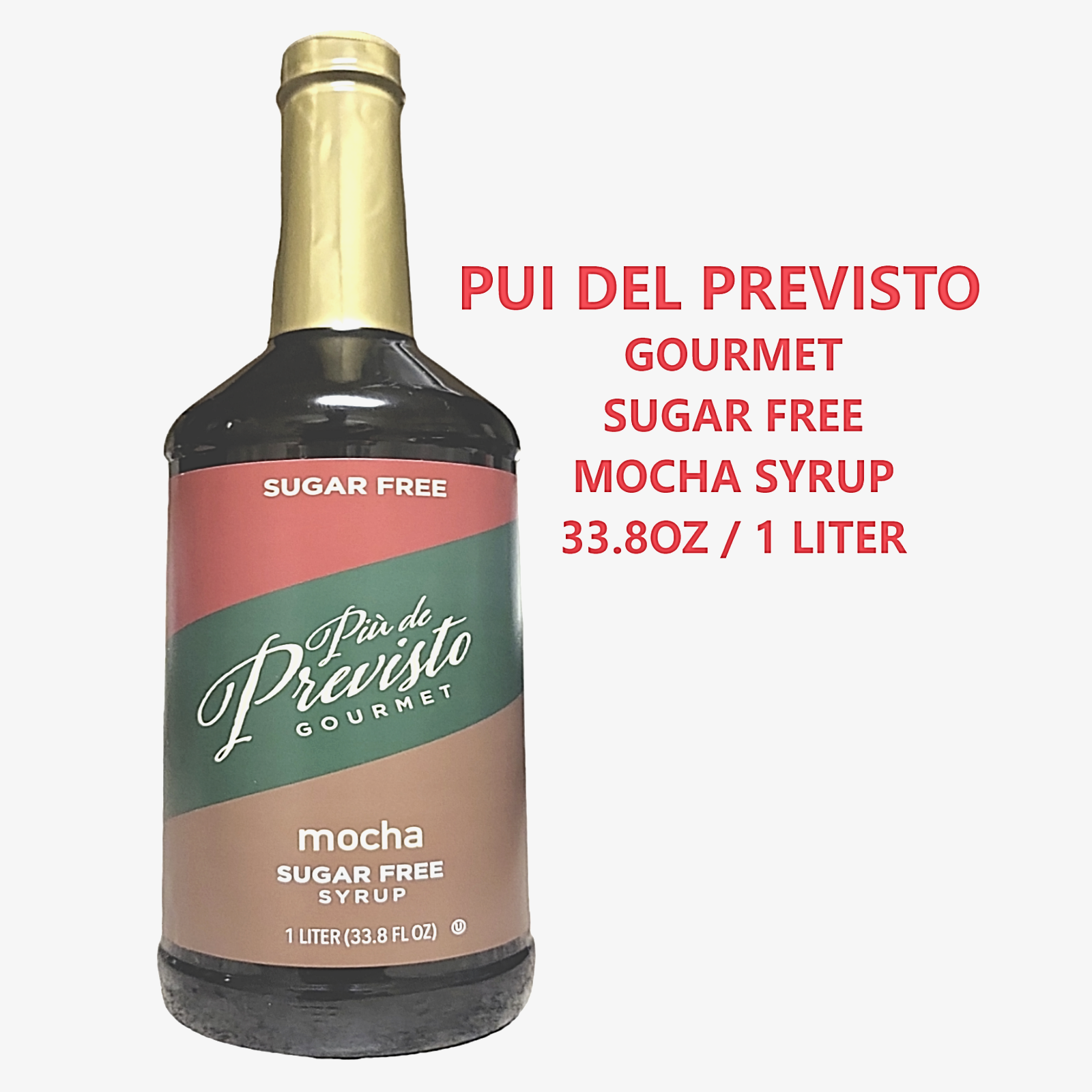 BUY 1 GET 1 50% OFF 1 LITER Piu Del Previsto Gourmet Syrup SUGAR FREE FLAVORING | eBay