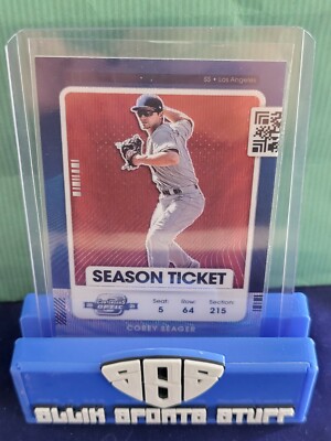 COREY SEAGER 2021 Panini Contenders Baseball Season Ticket Card No. 5 ...