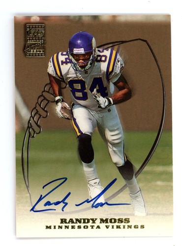 1999 Topps RANDY MOSS AUTO Insert #A1 Minnesota Vikings MINT | eBay