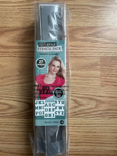 Art Stencil Varsity Alphabet 27 Designs Marker Fabric Spray Paint ...