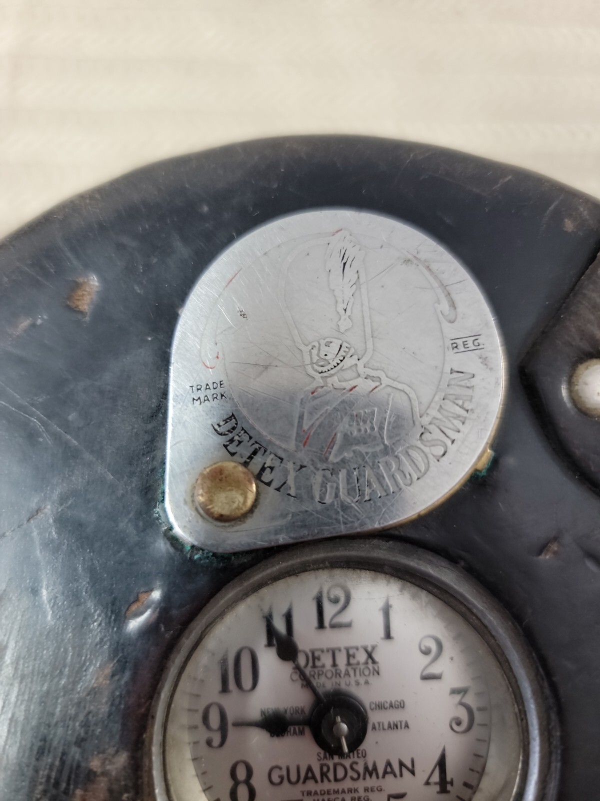 Vintage DETEX Newman Watchman Guardsman Time Clock With Strap UNTESTED ...