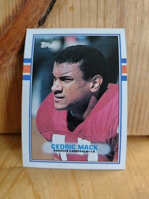 1989 Topps NFL: #285 CEDRIC MACK. PHOENIX CARDNALS. . . FT5 | eBay