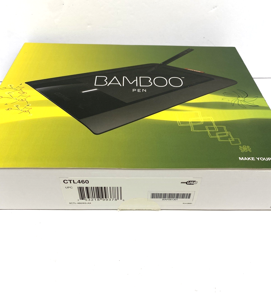 Wacom Bamboo Pen, CTL-460, Drawing Tablet with Software & Stylus & Nubs ...