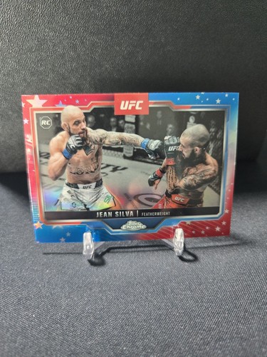 2025 Topps Chrome UFC Jean Silva RC Red And Blue #56 | eBay