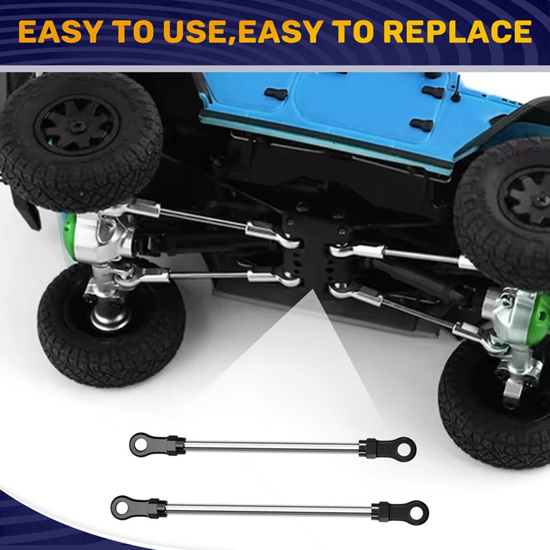 RC Car Upgrade Chassis Adjustable Pull Rod Kit for 1/10 YK4016 RC ...