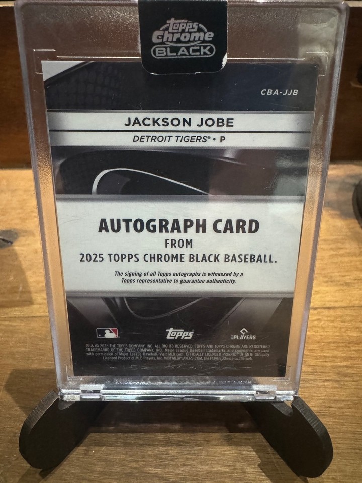 2025 Topps Chrome Black Jackson Jobe Encased Auto /150 | eBay