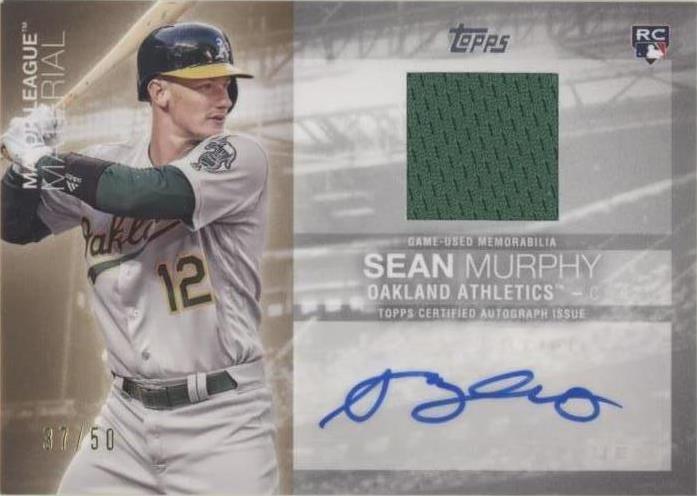 2020 Topps - Major League Material Autographs Series 2 Sean Murphy # ...