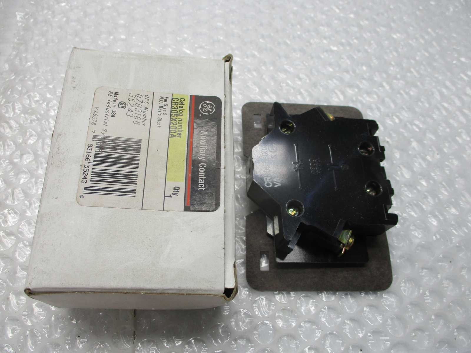 GE General Electric CR305X200A Auxiliary Contact NEMA Size 2 for sale ...