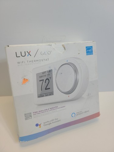 Lux GEO-WH Wi-Fi Smart Thermostat -Humidity Control- Alexa & IOS ...