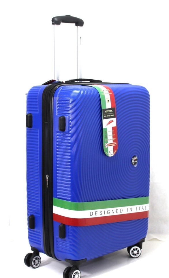 26" EXPANDABLE ABS Hard Shell Large Suitcase Spinner 4 Wheels Luggage ...