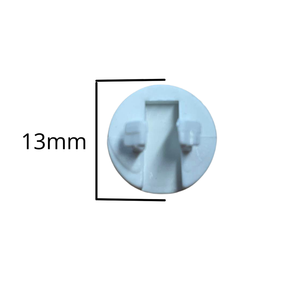 10 x White Round UPVC Drainage Cap Round Face Drain Covers for Windows ...