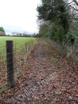 Photo 6x4 Llwybr Clawdd Wat Soughton/Sychdyn One mile to Sychdyn along ...