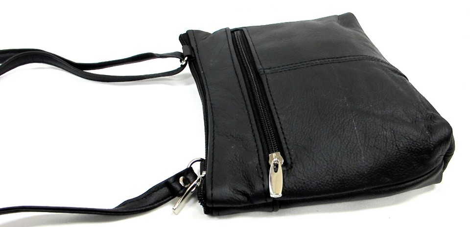 Genuine Leather Every Day Purse Shoulder or Cross Body Slim Light ...