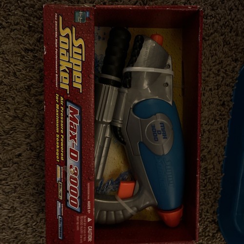 Vintage Super Soaker Max-d 3000 Squirt Gun Pistol Larami Hasbro Blue ...