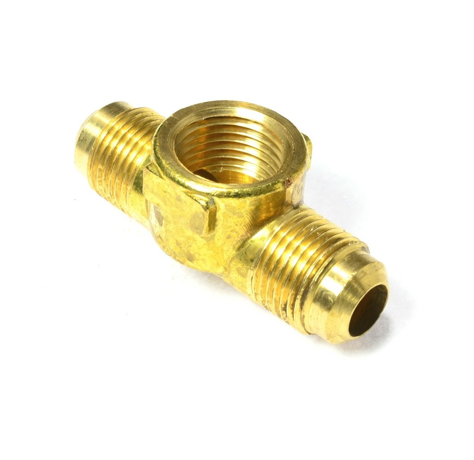 Flare Branch Tee Gas Fitting 1/2 Tube Od Sae Male to 1/2 Female Npt ...