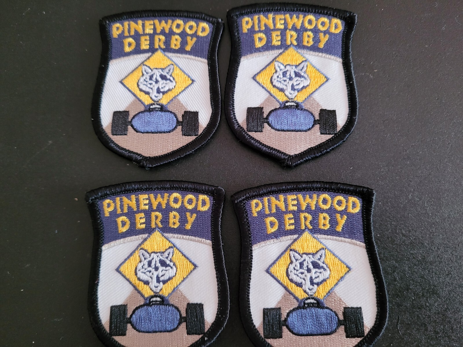 Cub Scout Pinewood Derby Police Shield Embroidered Boy Scout Patch Lot ...