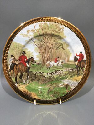 The Famous Herring Hunting Scenes Bone China Collectors Plate | eBay UK