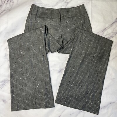 Classiques Entier Dress Pants Womens 6 Gray Virgin Wool Blend Career ...