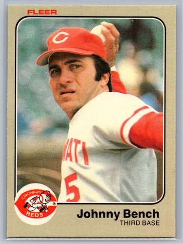1983 Fleer #584 - Johnny Bench - Cincinnati Reds | eBay
