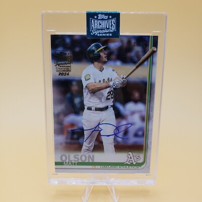 2024 Topps Archives Signature Series Matt Olson 04/10 Autograph | eBay