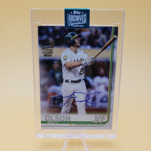 2024 Topps Archives Signature Series Matt Olson 04/10 Autograph | eBay
