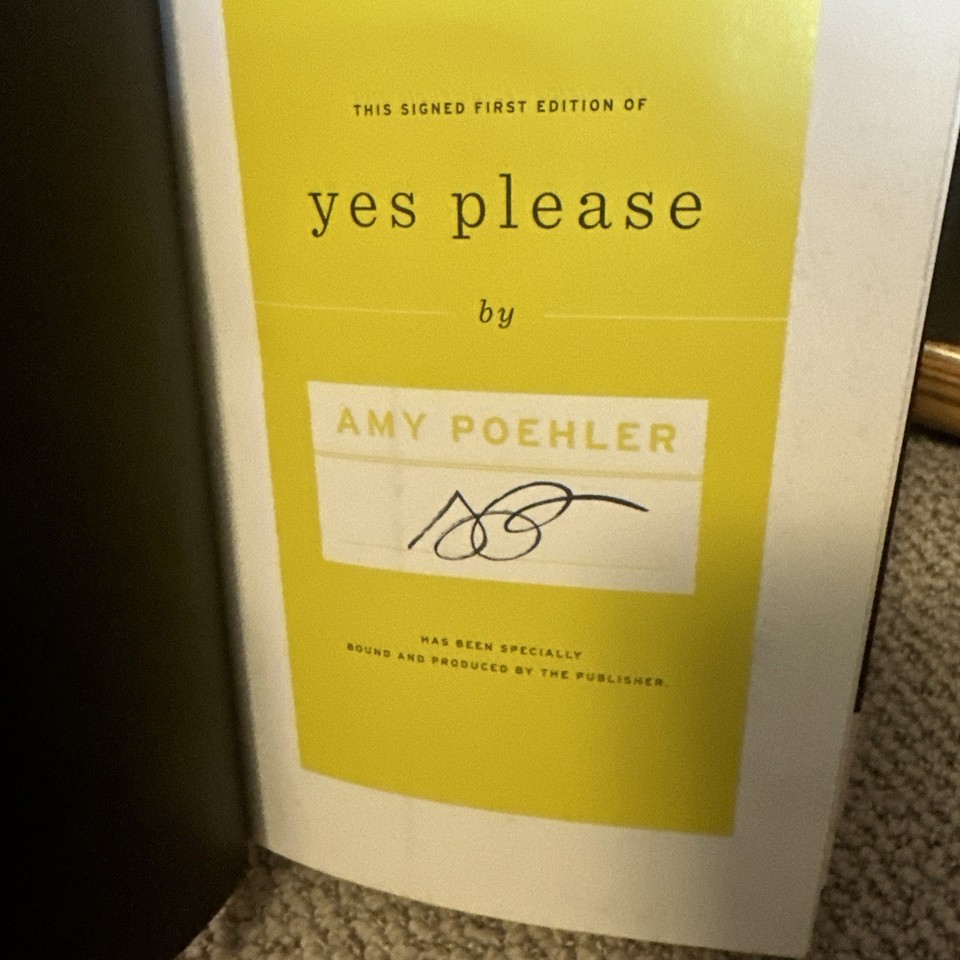 Amy Poehler SIGNED Yes Please | eBay