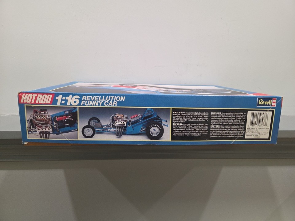 Revell Hot Rod 1:16 Scale Revellution Funny Car Model Kit 1987 RARE ...