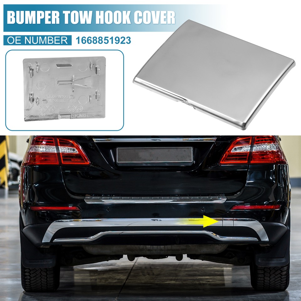 Car Rear Bumper Tow Hook Cover Cap 1668851923 for Mercedes-Benz Silver ...