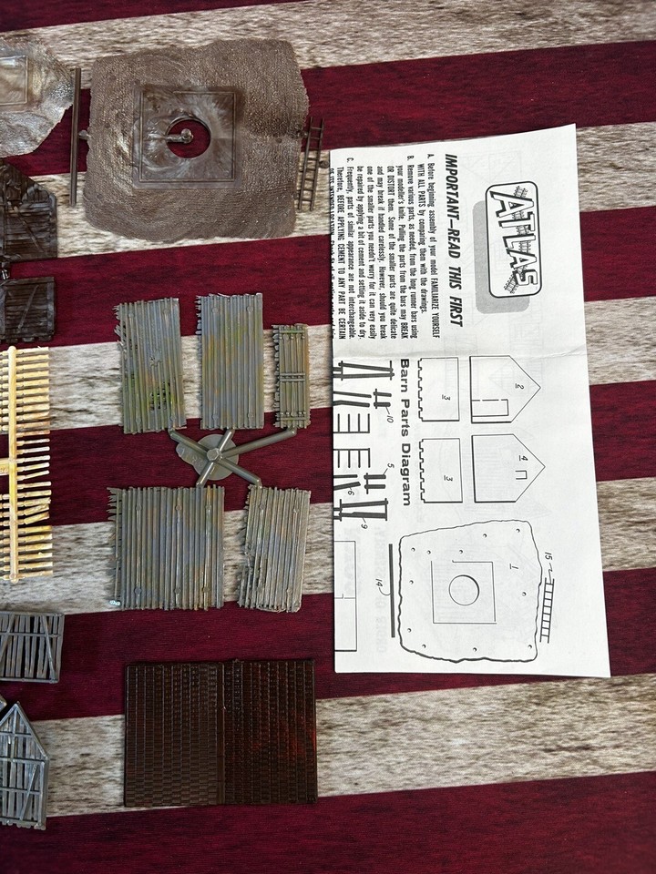 Atlas HO Scale Lot Of 4 Rural Barn Corn Crib Trackside Shanty Truss ...
