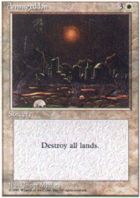 Armageddon ~ Heavily Played Alternate 4th Edition Fourth MTG Magic ...
