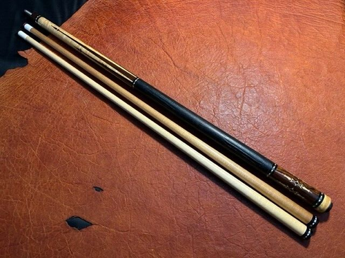 Keith Josey Custom Pool Cue W/2 Shafts 1 "JAVA" Kielwood & 1 Maple ...