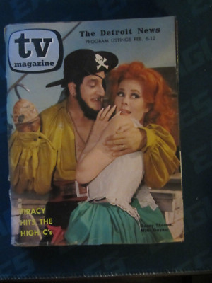 TV Magazine Regional Guide February 1966 Pirates Danny Thomas Mitzi ...