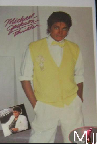 Michael Jackson Thriller Yellow Vest Promo Poster USA 24"X36" (Read ...