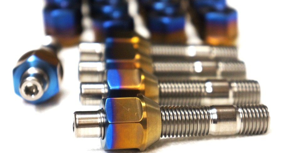 20 pcs set Titanium Wheel Stud Conversion Kit M14x1.25 14x1.5 65mm BMW ...