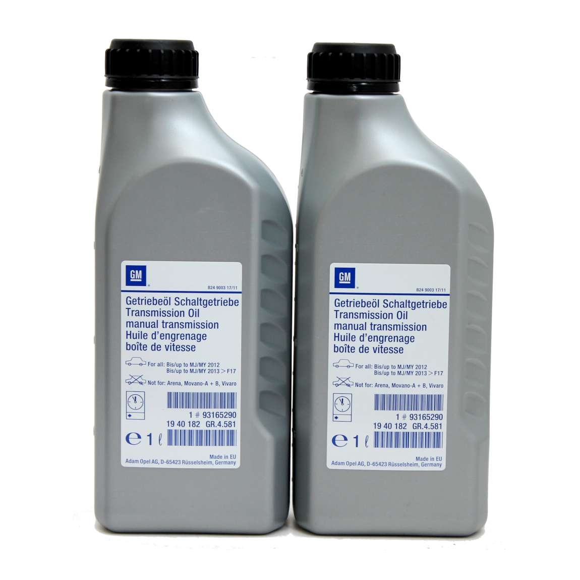 Original Opel Getriebeöl SAE75W85 Schaltgetriebe Öl 2 Liter 1940182 ...