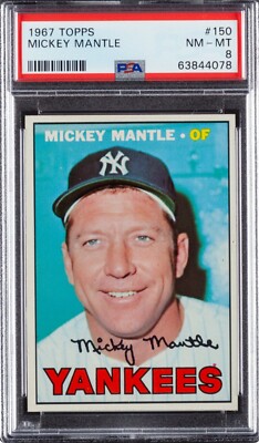1967 Topps #150 Mickey Mantle PSA 8 | eBay
