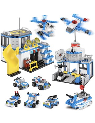 City Police Station Building Toy，807 Pcs Police Station Building Blocks ...
