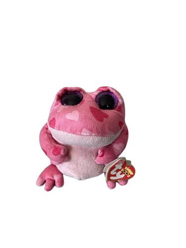 Valentine’s Day Ty Beanie Boo SMITTEN the pink frog toad WITH TAGS | eBay