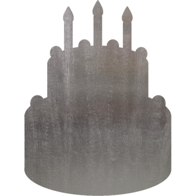 Birthday Cake Steel Cut Out Metal Art Decoration | eBay