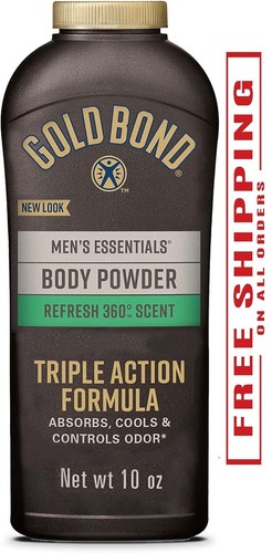 Gold Bond Ultimate Body Powder, Men'S Essentials Refresh 360°, 10Oz ...