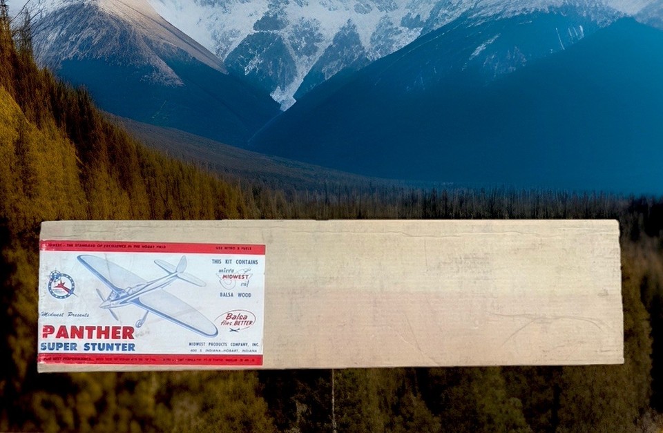 VINTAGE Panther Super Stunter MICRO CUT BALSA WOOD Airplane Kit by ...